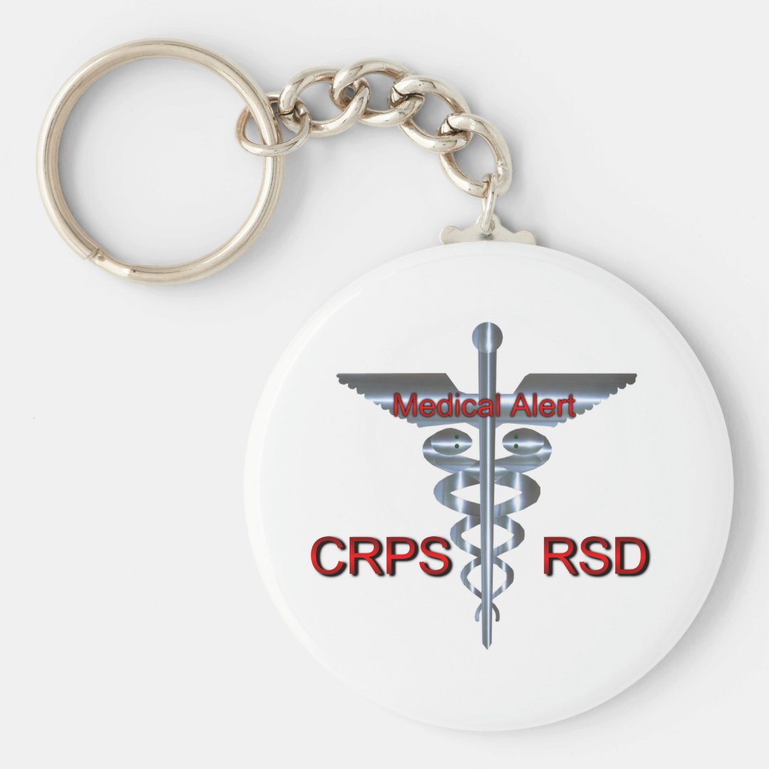 Medical Symbol - CRPS RSD Medical Alert Keychain | Zazzle