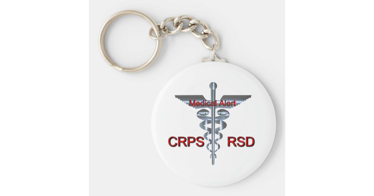 Medical Symbol - CRPS RSD Medical Alert Keychain | Zazzle