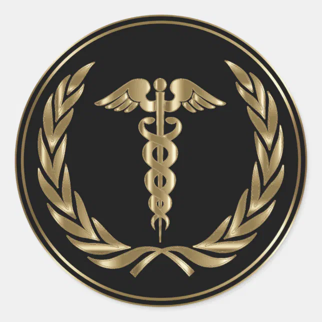 Medical Symbol Design Classic Round Sticker | Zazzle