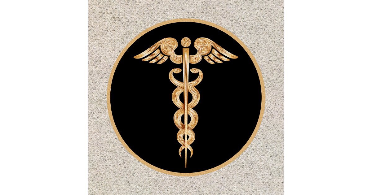 Medical Symbol nursing golden logo Patch | Zazzle