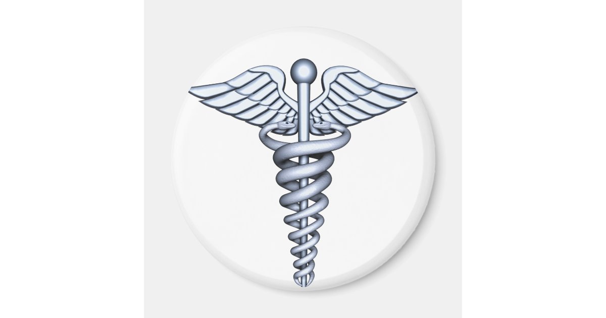 Medical Symbol Silver Magnet | Zazzle