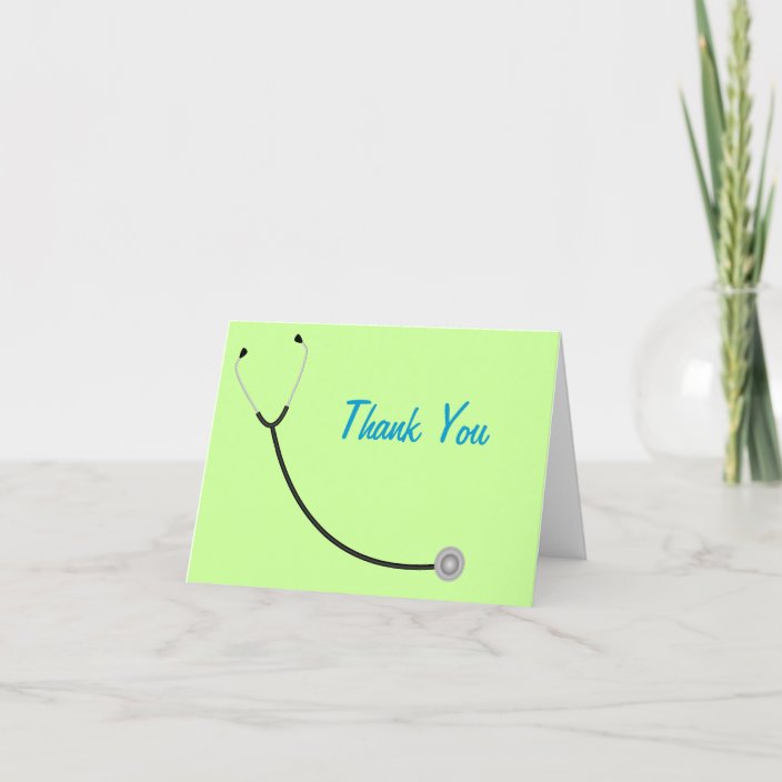Medical Thank You Card | Zazzle.com
