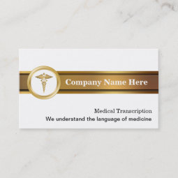 Medical Transcription Business Cards | Zazzle