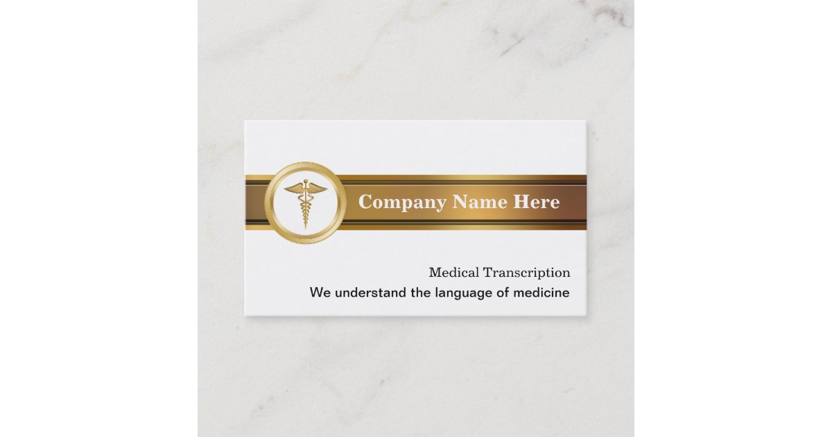 Medical Transcription Business Cards | Zazzle.com