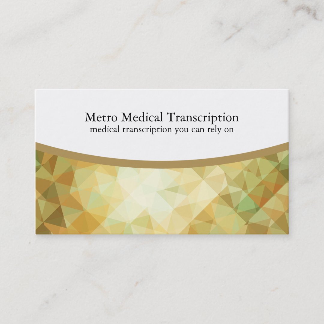 Medical Transcription Business Cards | Zazzle