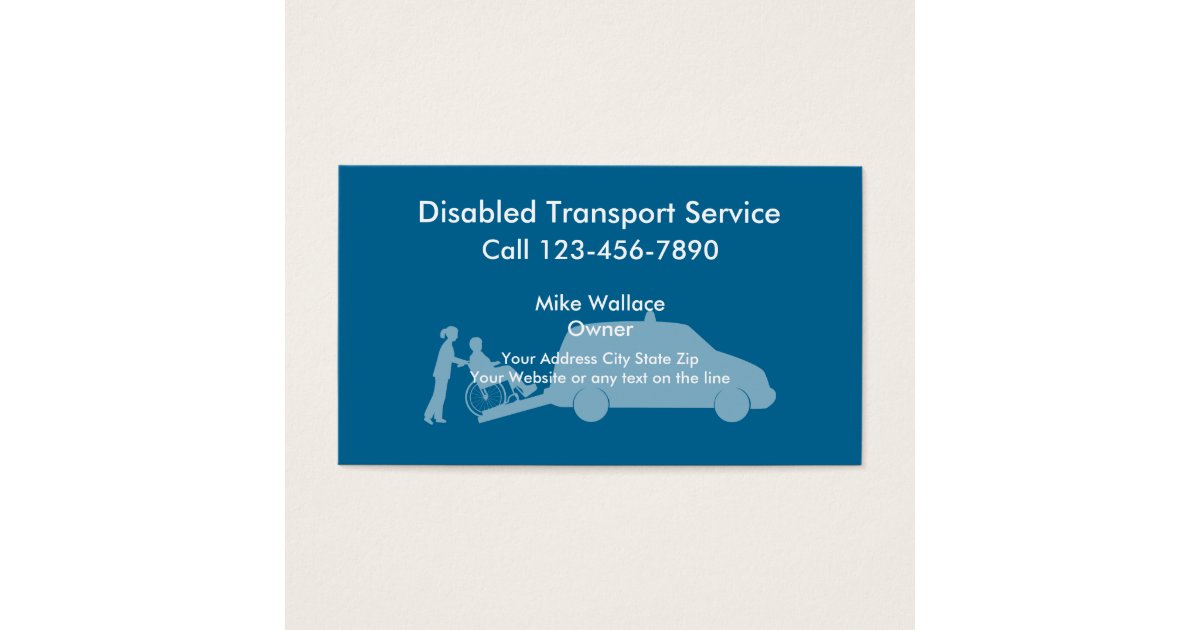 Medical Transport Business Cards | Zazzle.com