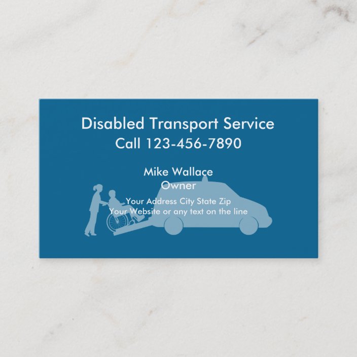 Medical Transport Business Cards | Zazzle.com