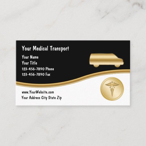 Medical Transport Business Cards | Zazzle