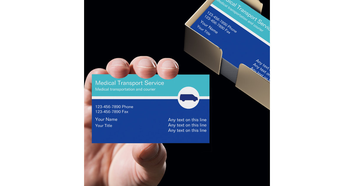Medical Transport Business Cards | Zazzle