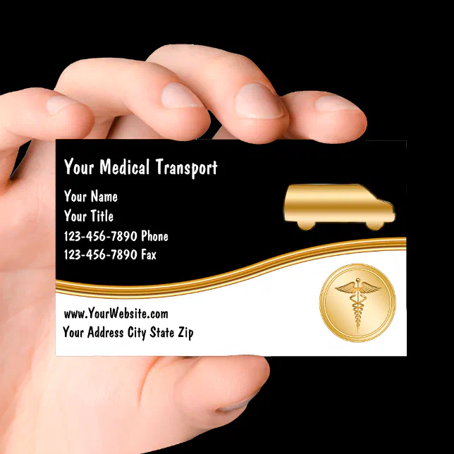 Medical Transport Business Cards | Zazzle