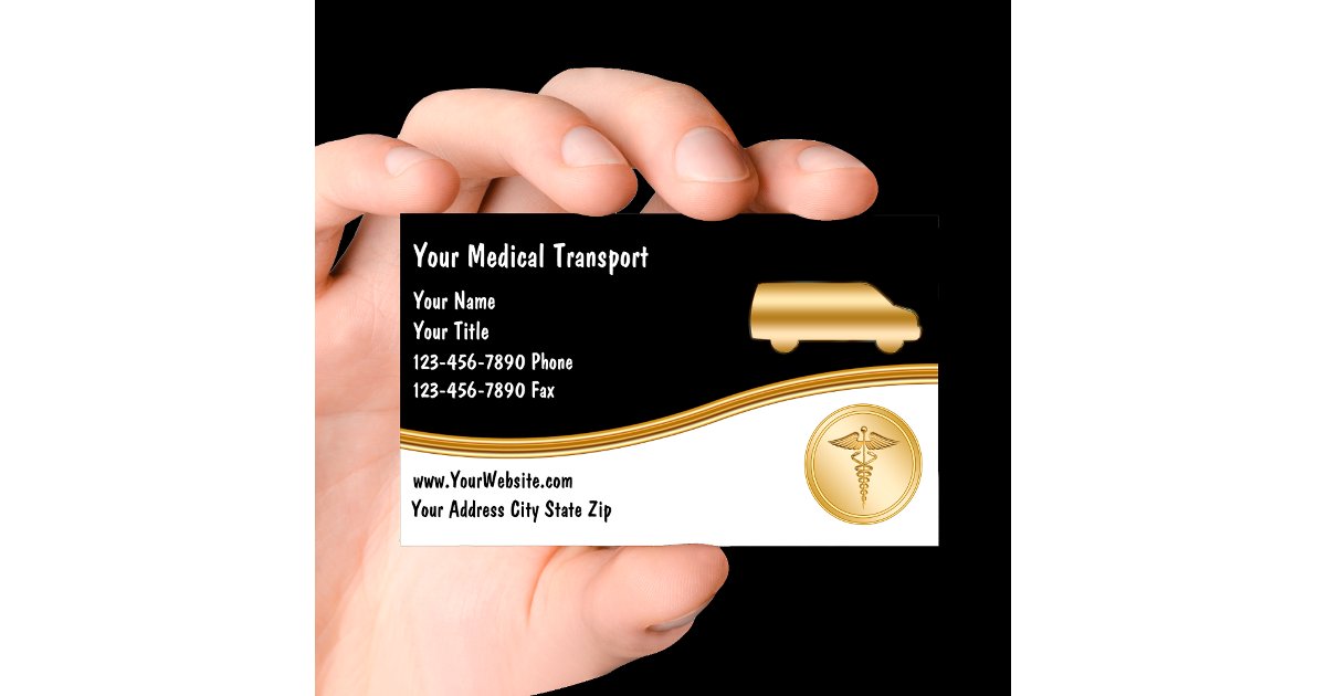 Medical Transport Business Cards | Zazzle