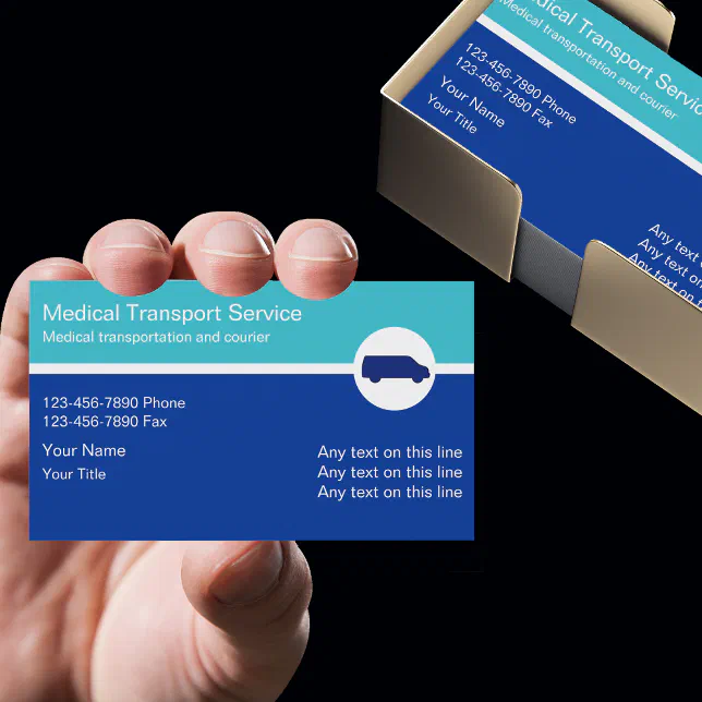 Medical Transport Business Cards | Zazzle