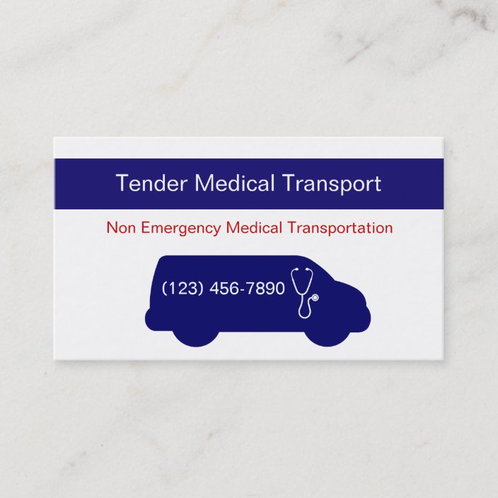 Medical Transportation Business Cards | Zazzle.com