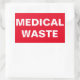 Medical Waste Sign Rectangular Sticker | Zazzle