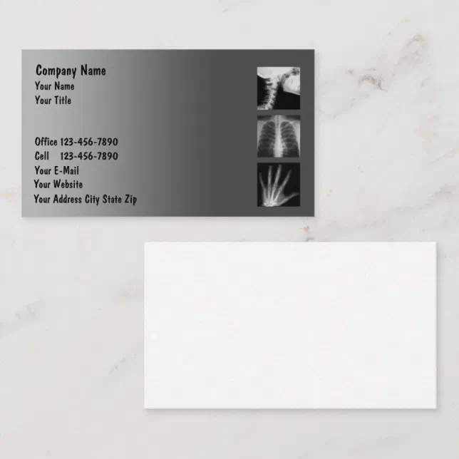 Medical X Ray Business Cards | Zazzle