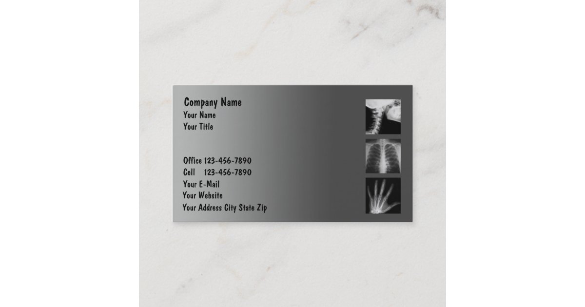 Medical X Ray Business Cards | Zazzle