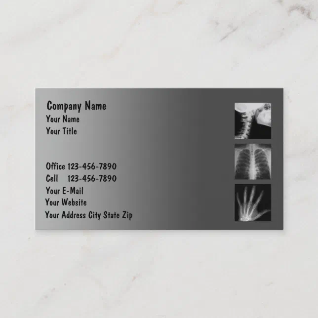 Medical X Ray Business Cards | Zazzle