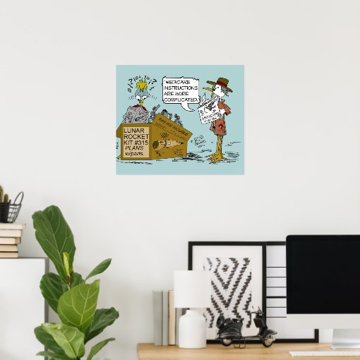 Medicare Joke Cartoon by Ric Leonard Poster | Zazzle