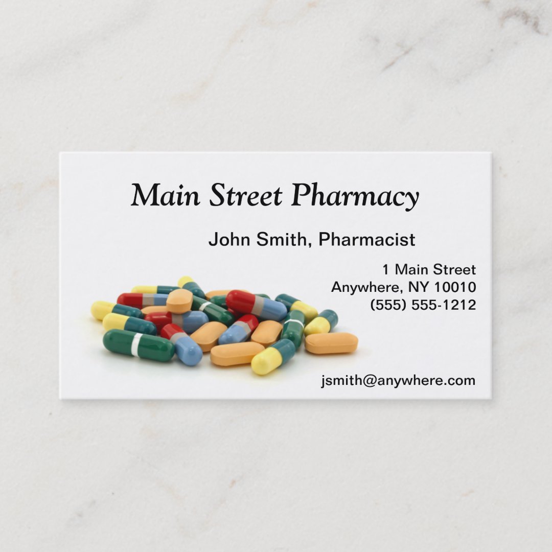 Medication Business Card | Zazzle