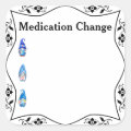 Medication Change Health Journal Square Sticker | Zazzle
