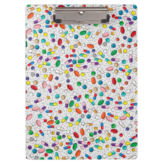 Medication Nurse Pharmacy Doctor Pill Design Clipboard | Zazzle.com