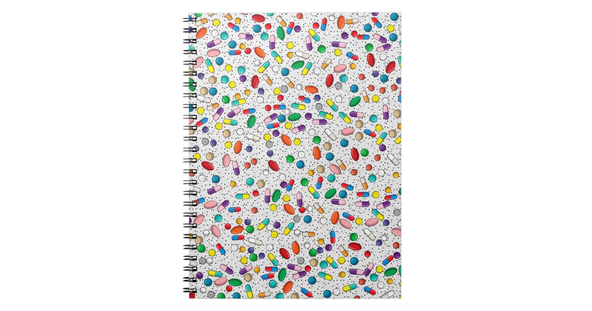 Medication Nurse Pharmacy Doctor Pill Design Notebook | Zazzle