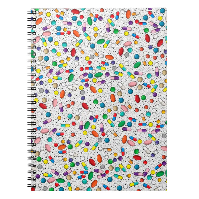 Medication Nurse Pharmacy Doctor Pill Design Notebook | Zazzle