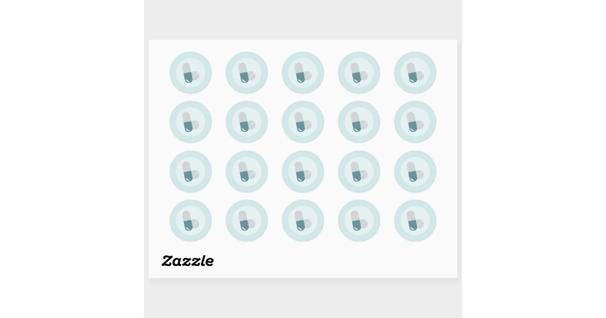 Medication Pills Classic Round Sticker | Zazzle