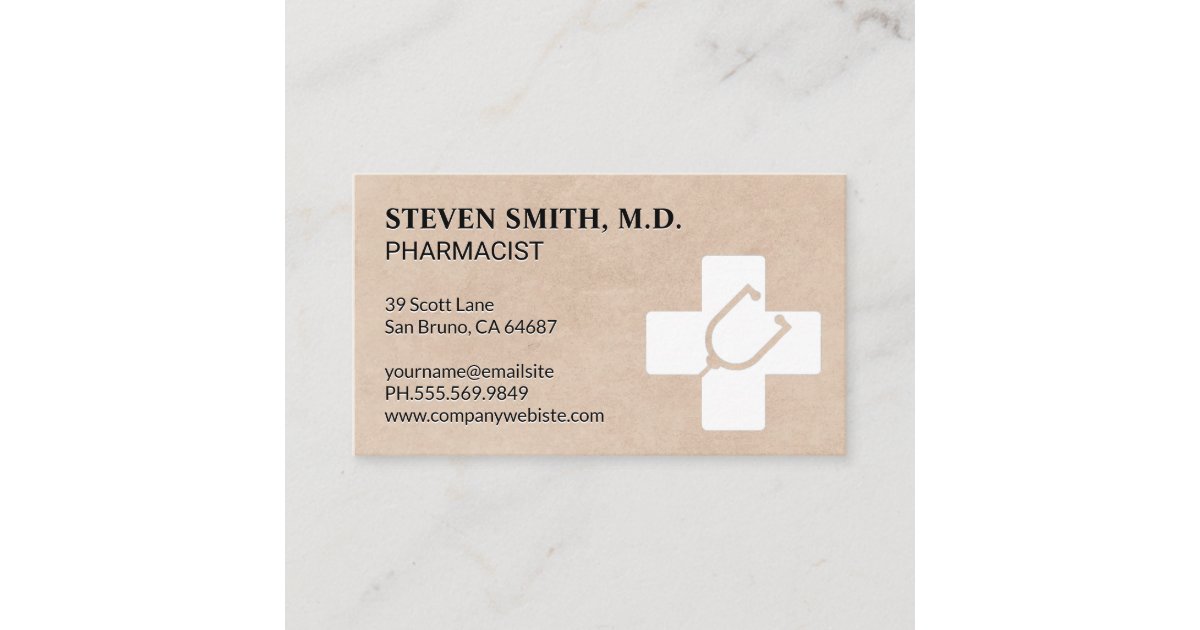 Medicine | Pharmacist | Hospital Business Card | Zazzle