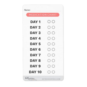 Medicine Tracker Labels | Zazzle