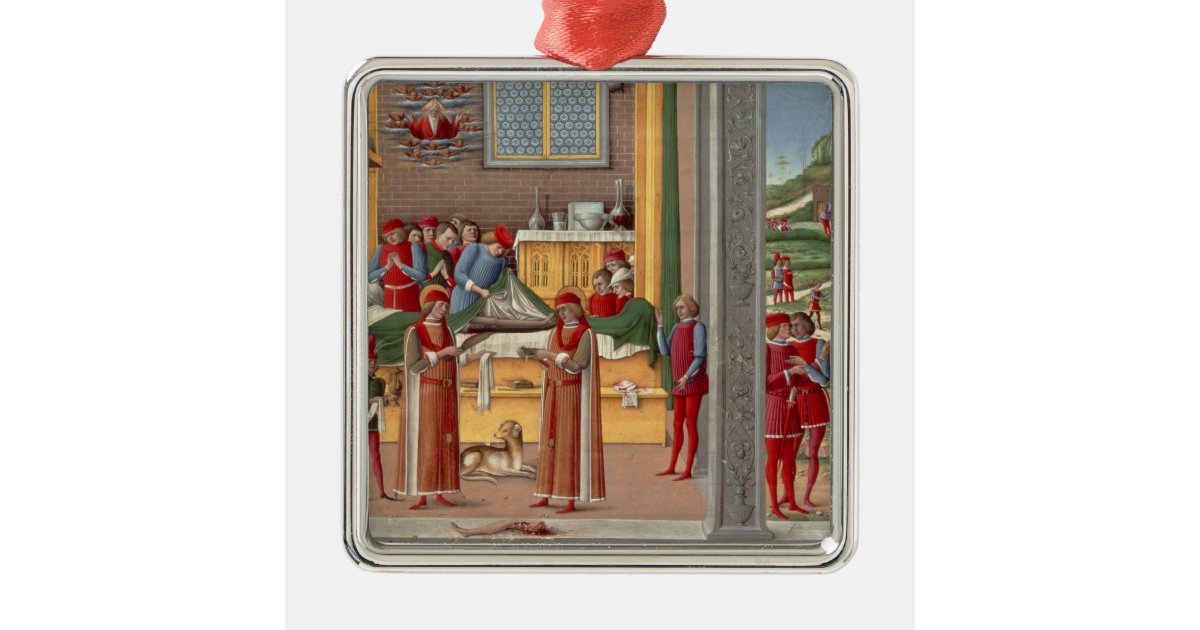 Medieval amputation scene metal ornament | Zazzle