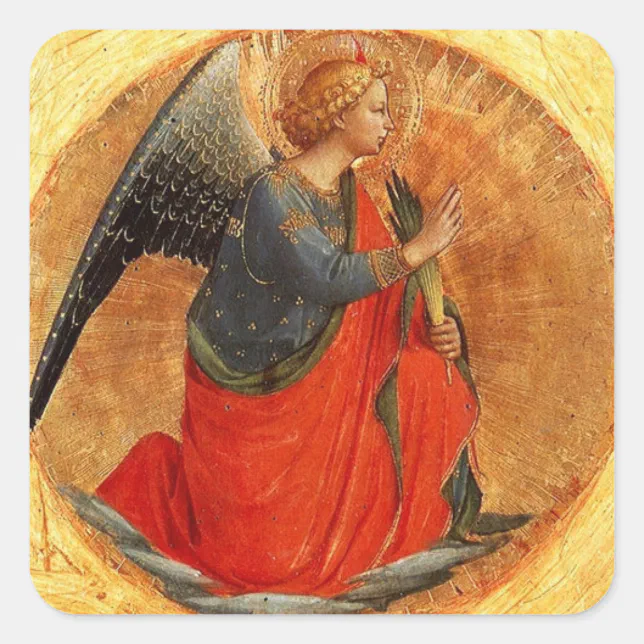Medieval Angel Stickers | Zazzle