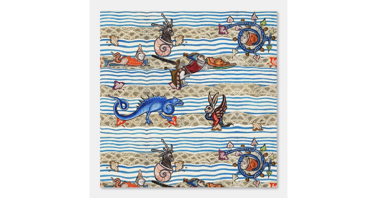 MEDIEVAL BESTIARY,SEA MONSTERS FANTASY ANIMALS WALLPAPER | Zazzle