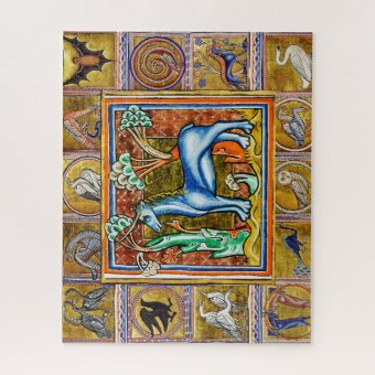 MEDIEVAL BESTIARY,UNICORN,FANTASTIC ANIMALS JIGSAW PUZZLE | Zazzle