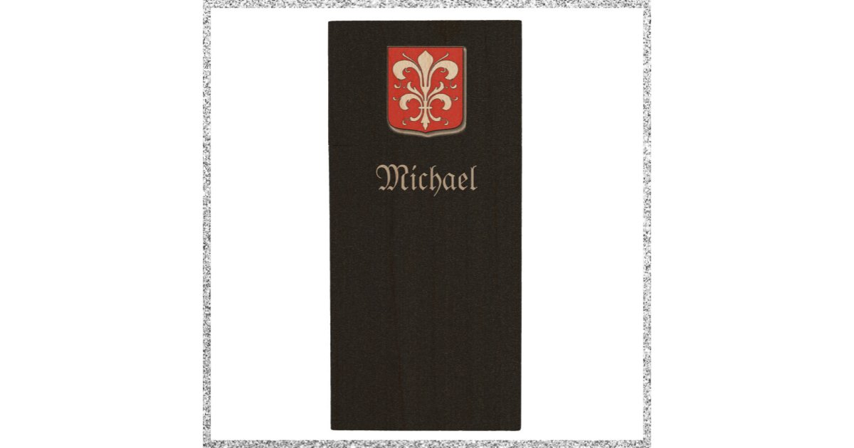 Medieval Black and Red Knight Shield Wood Flash Drive | Zazzle