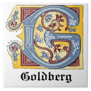 Illuminated Manuscript Letter G