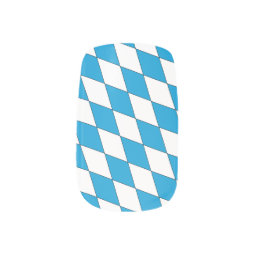 Medieval Blue White Bavaria Lozenges Pattern Minx Nail Art | Zazzle