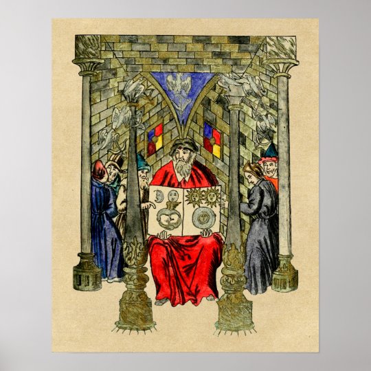 Medieval Book of Alchemy Poster | Zazzle.com