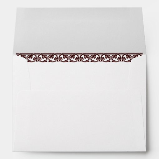 Medieval Brown Border Envelope Template | Zazzle