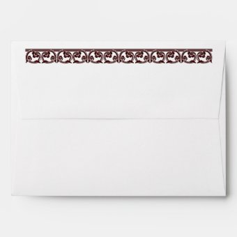 Medieval Brown Border Envelope Template | Zazzle