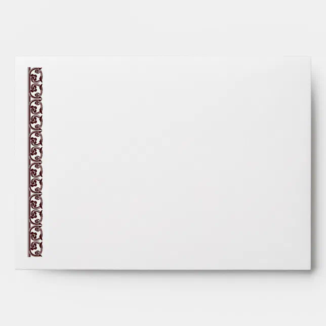 Medieval Brown Border Envelope Template | Zazzle