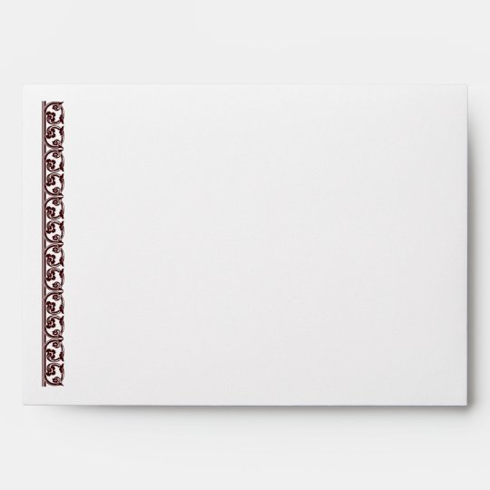 Medieval Brown Border Envelope Template | Zazzle.com
