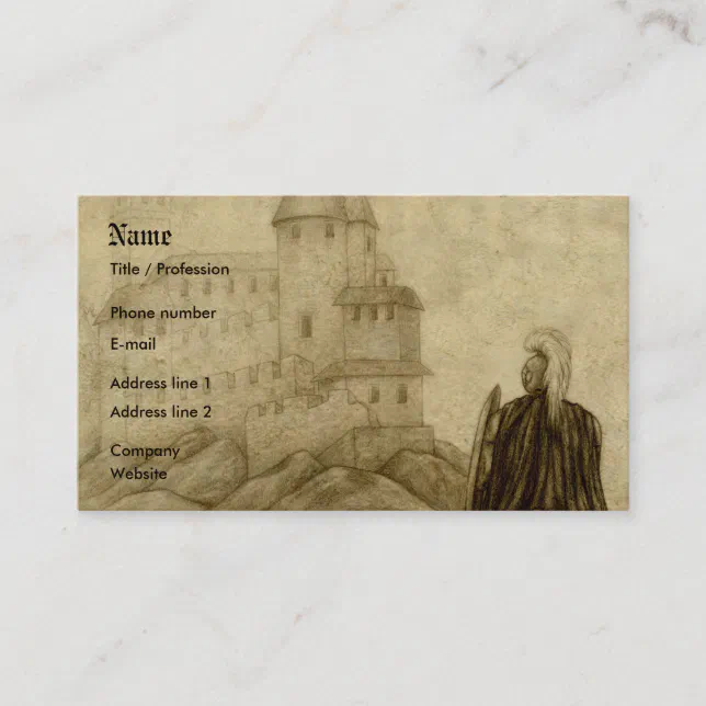 Medieval Business Card | Zazzle