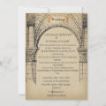 Medieval Castle Faux Parchment Wedding Invitation | Zazzle