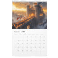 Medieval Castles: Historical Art Calendar | Zazzle