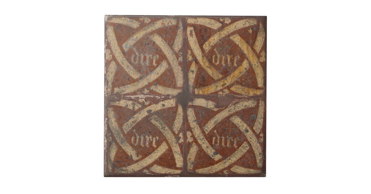 Medieval Celtic Knot Ceramic Tile | Zazzle