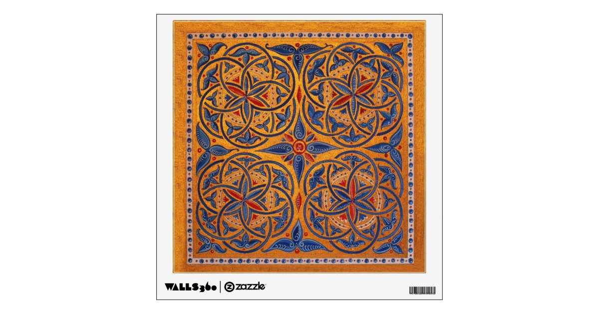 Medieval circles wall sticker | Zazzle