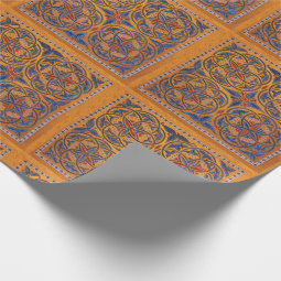 Medieval circles wrapping paper | Zazzle