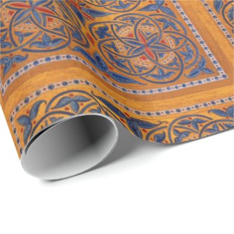 Medieval circles wrapping paper | Zazzle