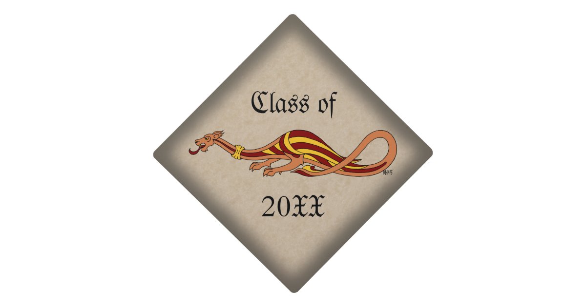 Medieval Dragon Design 2015 Graduation Cap Topper | Zazzle